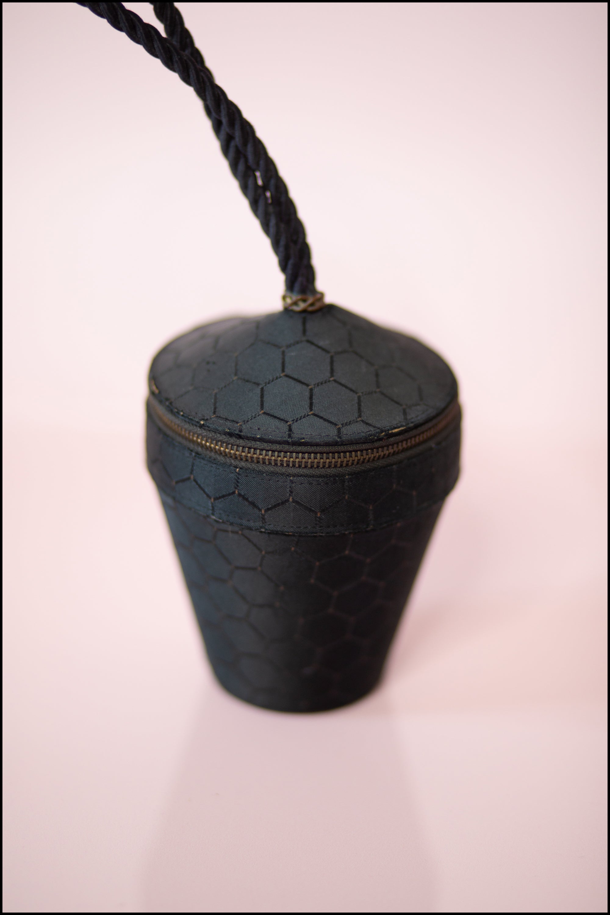 Vintage 1950s Black Silk 'Honey Pot' Evening Bag – ALEXANDRA-KING