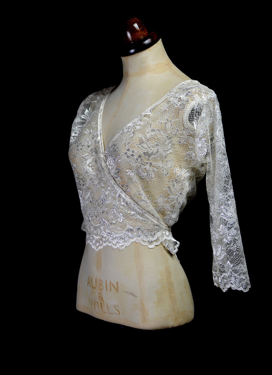 Babette - Silver Lace Ballet Top – ALEXANDRAKING